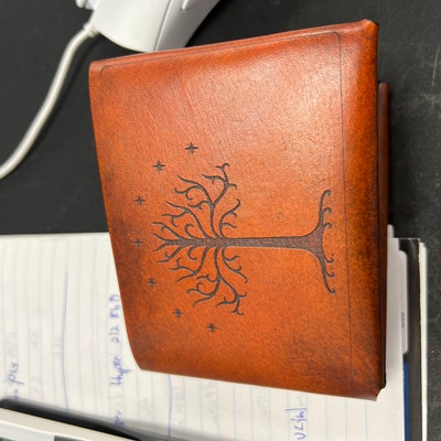 Leather Lord of the Rings Wallet Tree of Gondor Not All Those Who ...
