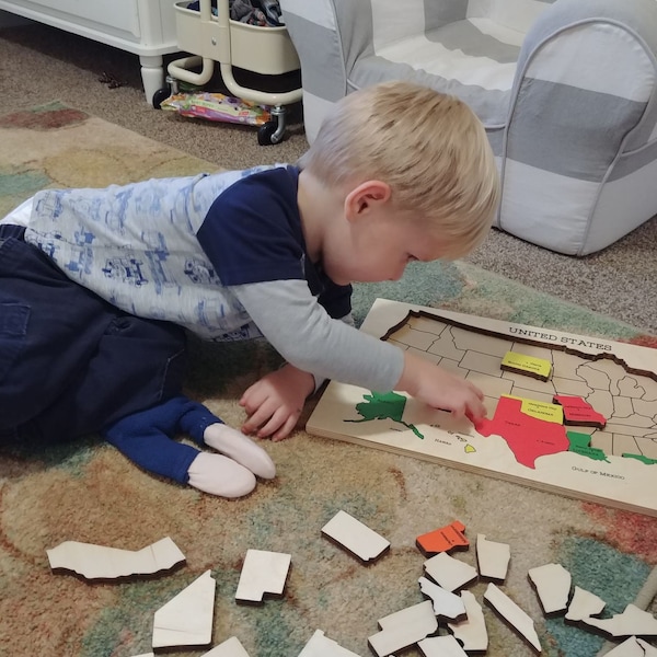 World Map Puzzle Naming the Countries and Their Geographical Location ...