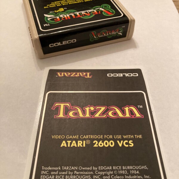 Atari 2600 (coleco) Replacement Game Cartridge Labels - Etsy
