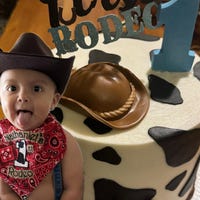 NAME 1st RODEO Back Number-personalizedcowboy-1st Birthday/rodeo Banner ...