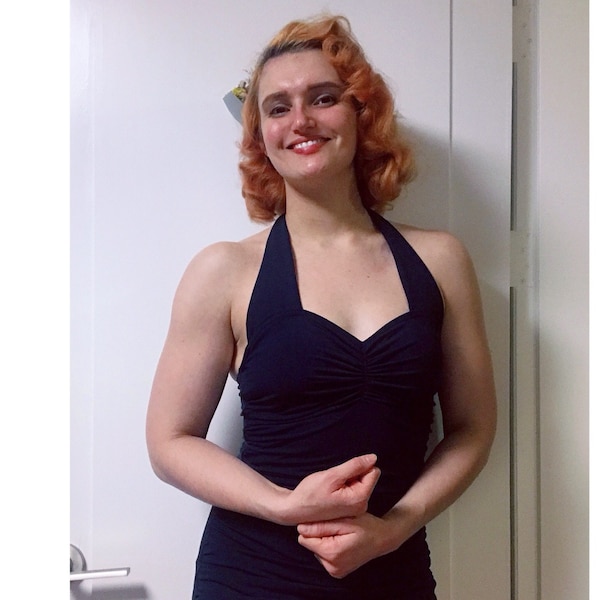 Helen Retro Vintage One Piece Women's Swimsuit - Solid Colors -custom ...