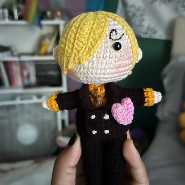 Amigurumi Nico Robin, Crochet Nico Robin, Crochet Robin, Handmade Gift ...