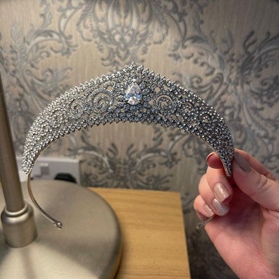 Handmade Beautiful Bridal Party Tiara Ellie Design With Simulated ...