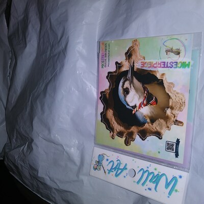 Mouse Praying Mousehole Sticker Praying Mouse 3D Wall Sticker Whimsical ...