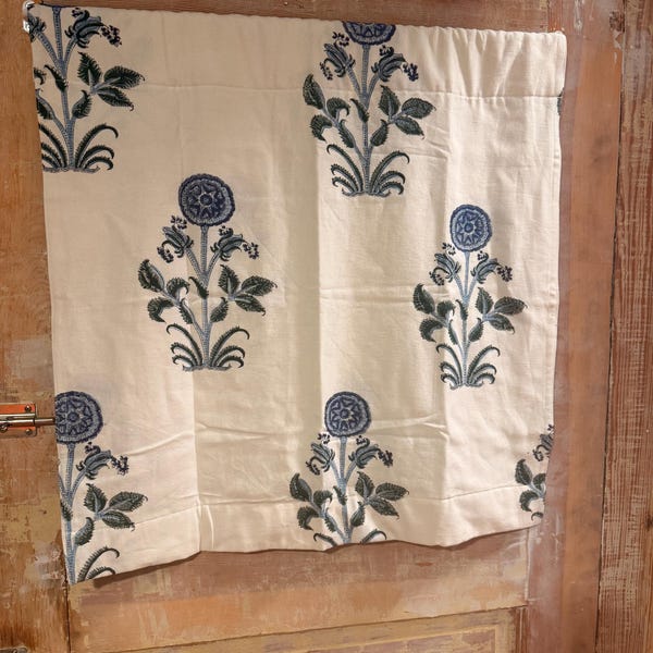 Hand Block Print Drapes, Cotton Long Curtains, Living Room, Bedroom ...