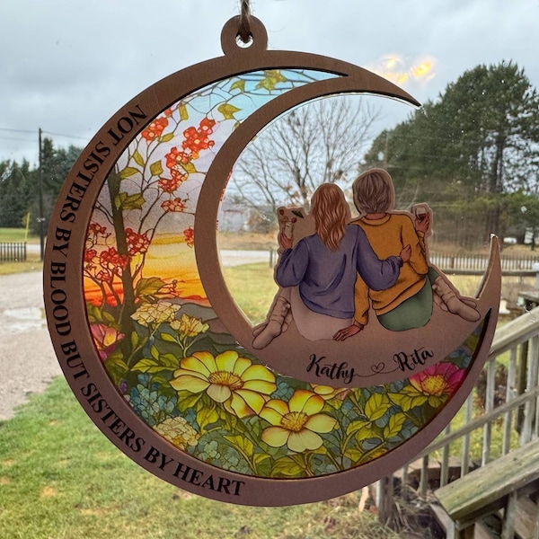 Bible Verse Stained Glass Suncatcher for Window Hanging, Christian Gift ...