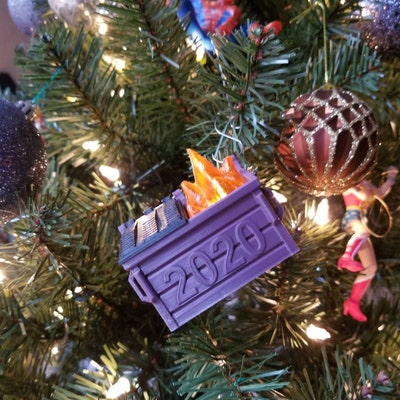 2020 Dumpster Fire Lit Ornament, 3D Printed With LED Light - Etsy