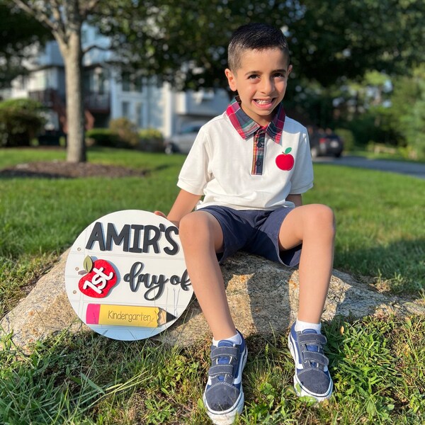 First Day of School Photo Prop, School Photos, Interchangeable School ...