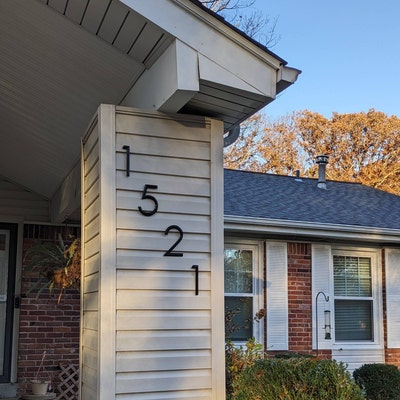 NO DRILLING REQUIRED 7.5 Vinyl Siding House Numbers Black or White - Etsy