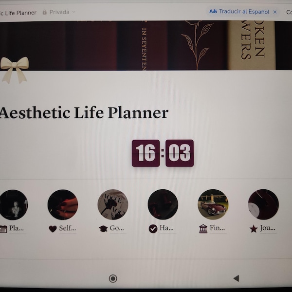 Life Planner – Notion Template Aesthetic Burgundy | Easy to Use | 20 ...