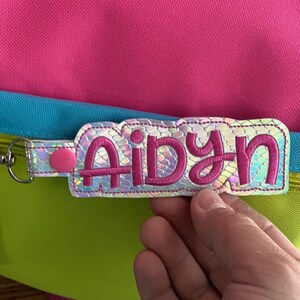 Personalized Name Tag Personalized Name Keychain | Etsy