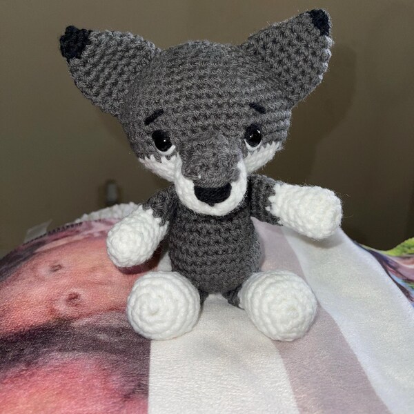 PATTERN: Wilson the Wolf Pup - Crochet Wolf Pattern - Amigurumi Wolf ...
