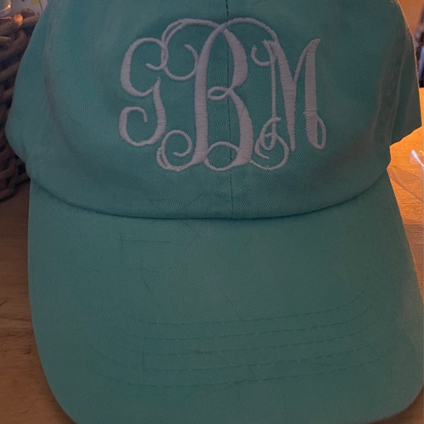 Ladies' Monogram Baseball Cap - Custom Color Hat and Embroidery. - Etsy