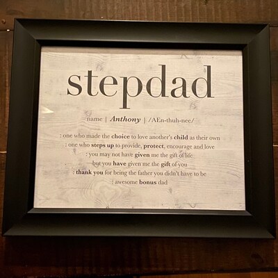 Personalized Fathers Day Gift for Stepdad, Stepdad Printable Gift ...