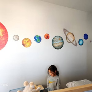 Sun & Planets Wall Stickers Set, Solar System Kids Room Decor or ...