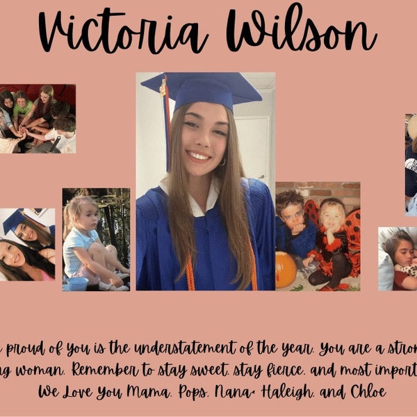 Yearbook AD Template, Senior & High School Graduation, Grad ...