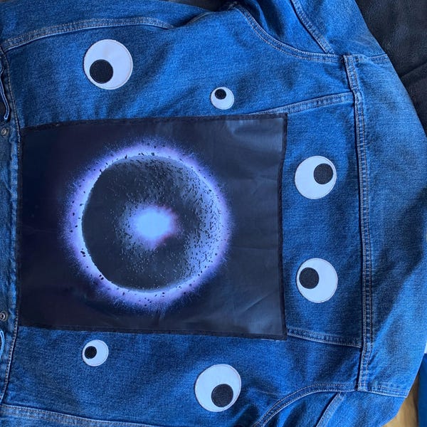 Retro Alien Astronauts Canvas Backpatch for Jacket, Vest & Flannel ...