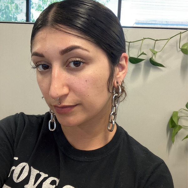 Flail Ball Ear Hangers, Punk Rock Earrings for Plugs Hinged Ear Weights ...