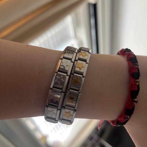 Mat 9mm Italian 18 Charm Starter Base Bracelet Links Fits All Design ...