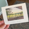 Family Note Card - Folded - Personalized Family Note Cards - Watercolor ...