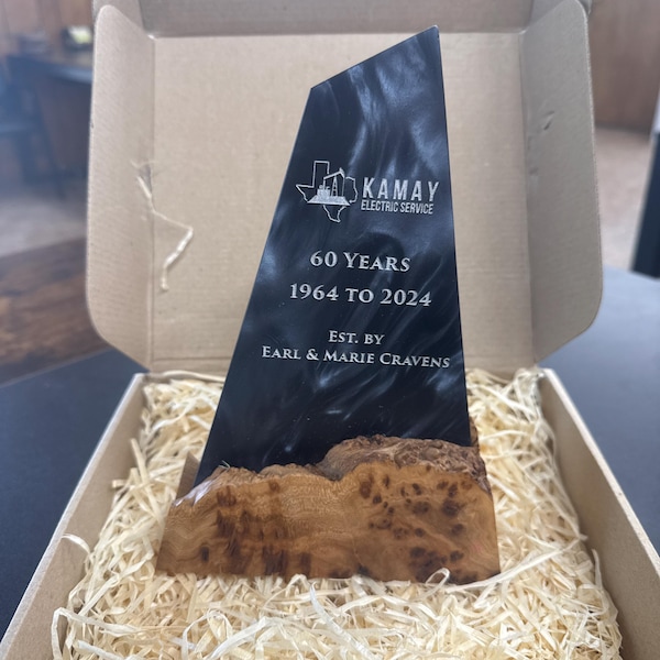APEX – Personalized Award From Epoxy Resin & Wood as Custom Police ...