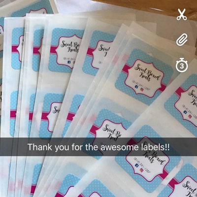 Custom Square Stickers, Personalized Logo Stickers, PRE MADE Design ...