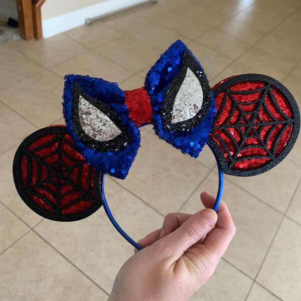 Spider-man Disney Ears, Spiderman Mickey Mouse Ears, Marvel Ears ...