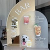 Gold Mirror Wedding Bar Sign Wedding Signature Cocktails - Etsy
