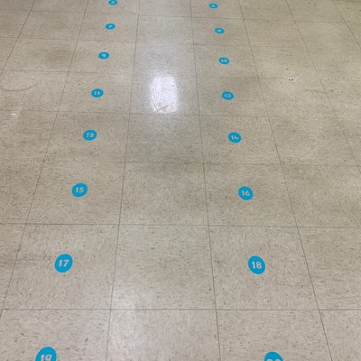 Number Vinyl Floor Decals for the Classroom - Etsy