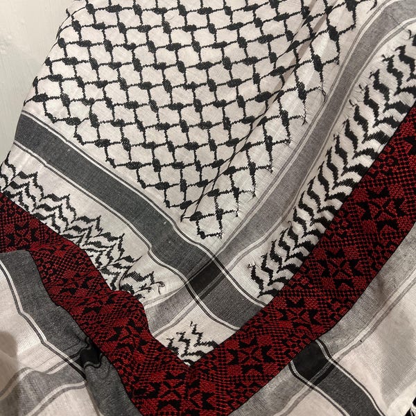Original Kufiya From Palestine Colored Kuffeyeh, Kufiya, Hatta Handmade ...