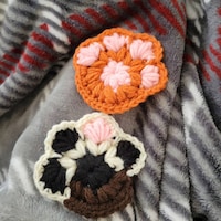 Crochet Pattern: Cat Paw Print Coaster and Scrubby, Sustainable DIY ...
