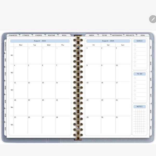 2024-2025 Dated Digital Planner, Goodnotes Planner, iPad Planner, Daily ...