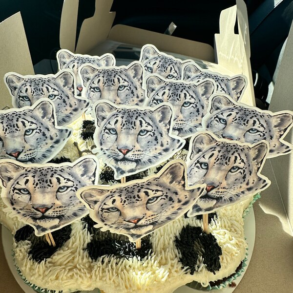 Snow Leopard Sticker | Snow Leopard, Leopard, Jaguar, Leopard Sticker ...