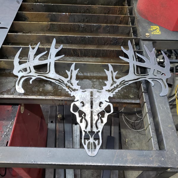 Deer Skull Antlers Dxf/svg - Brightnite Metalworx Digital Download ...