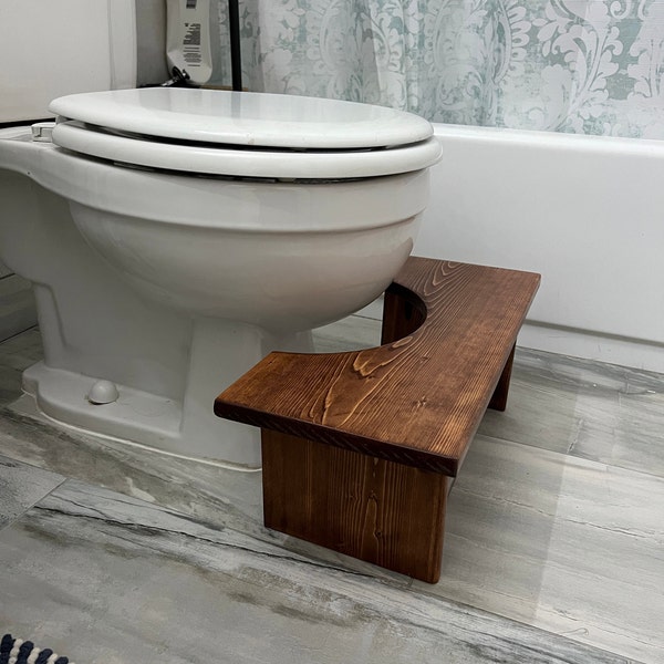 Potty Stool Poop Stoop Toilet Stool Bathroom Stool Farmhouse Style ...