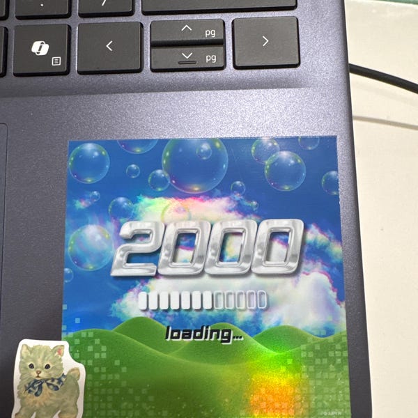 Y2K Retro Computer Sticker - Y2K Sticker - 90s Sticker - Nostalgia ...