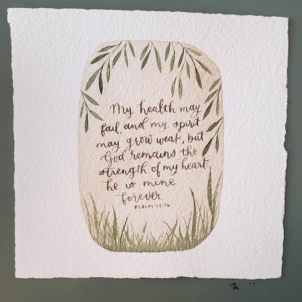 Beautiful Scripture Art Print Set of 11 | Hand Lettered Botanical ...