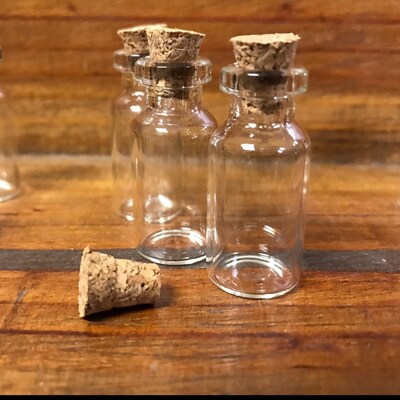 100 2ml Vials. Small Corked Vials. Glass Storage Containers. Small Glass Bottles With Corks ...