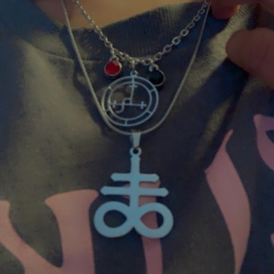 Asmodeus Sigil Crystal Necklace - Etsy