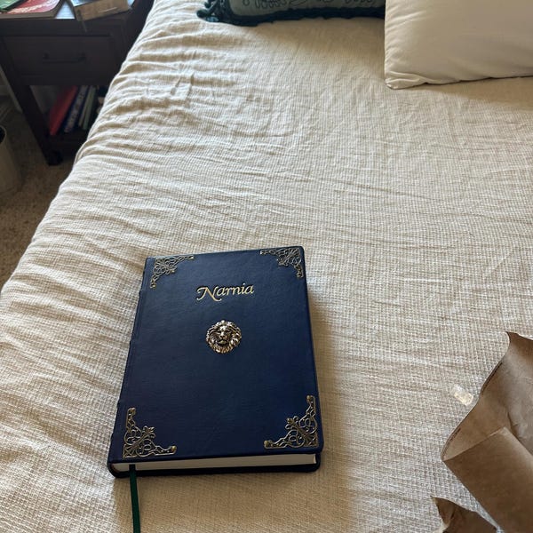 Made to Order Narnia Color Illustrated Edition Custom Lamb Skin Leather ...