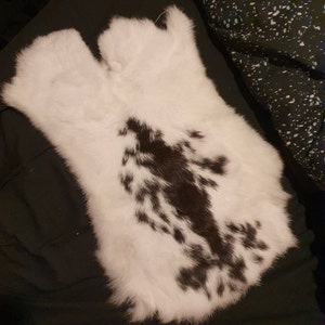 1x DARK CHOCOLATE Rabbit Skin Fur Pelt Tanned for Dummy - Etsy