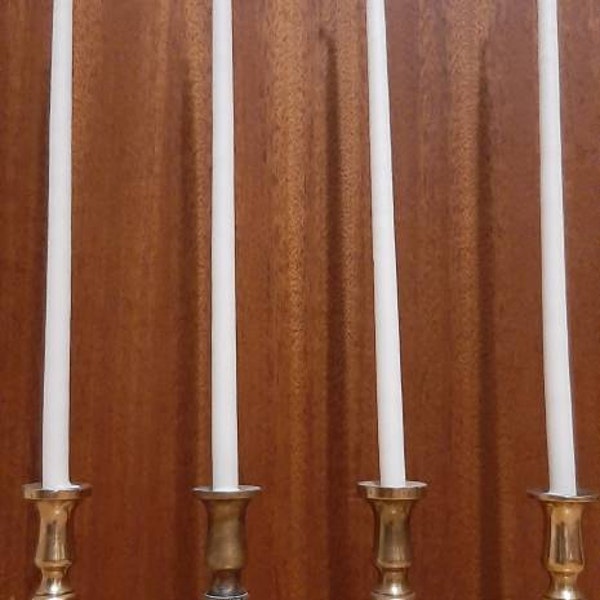 Set of Two Multi-shaped Spiral Beeswax Taper Candles | Hand Dipped ...