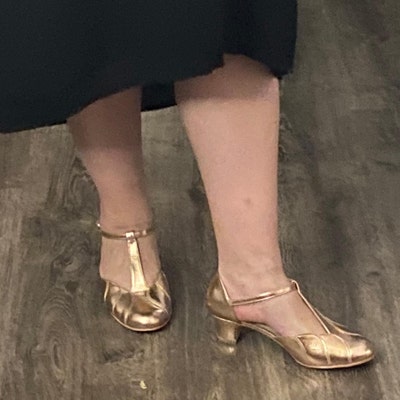 Volare Shoes Diamante in Metallic Colors Vintage Inspired, Handmade ...