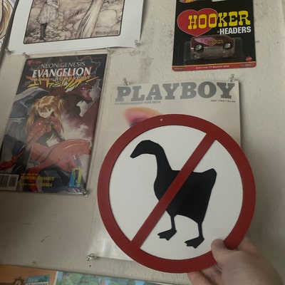 No Geese Allowed Sign Untitled Goose Game Wall Art - Etsy