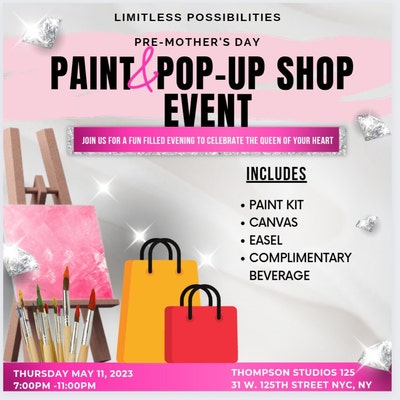 Sip and Paint Flyer, DIY Flyer Design Template, Paint and Sip Flyer ...