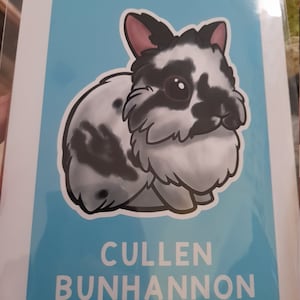 Peeking Head Tilt Bunny Decal Sticker Rabbit Car Sticker/ | Etsy