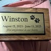 Engraved Name Plate Plaque Tag Personalized, 2x4, 2x6, 3x6, 14 Colors ...