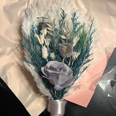Self-color Pampas Grass Cake Topper Bouquet Flower Cake - Etsy