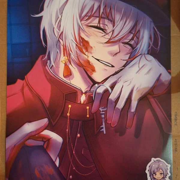 BSD Stickers Dazai, Chuuya, Ranpo, Fyodor, Nikolai, Sigma, Poe ...