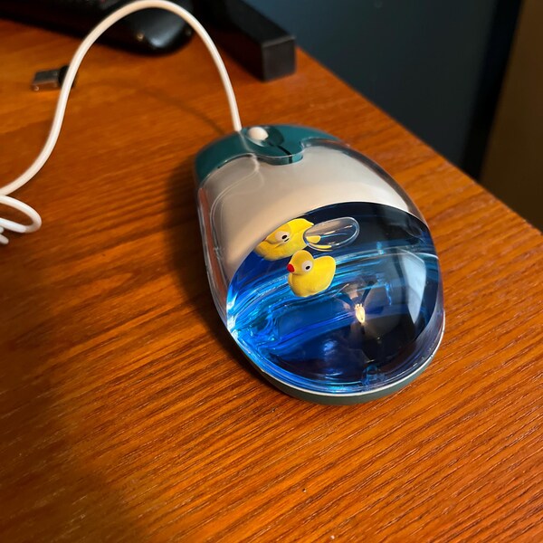 Y2K Aqua Style Mouse (USB) With Duck Floater - Etsy